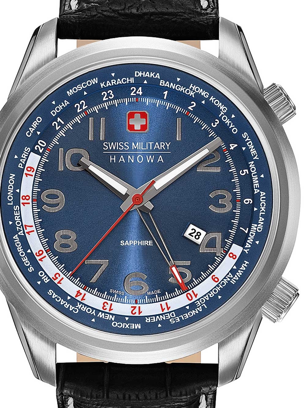 Watches | Chrono12 - Swiss Military Hanowa 06-4293.04.003 Worldtimer ...