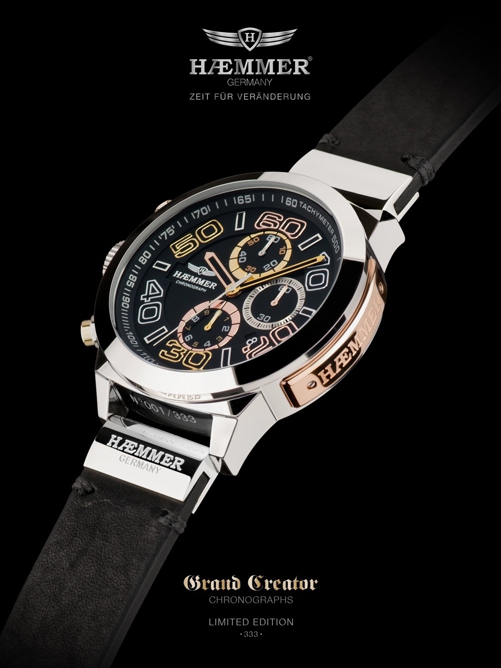 Uhren | Chrono12 - Haemmer CR-06 Grand Creator Tizian Chronograph 48mm ...